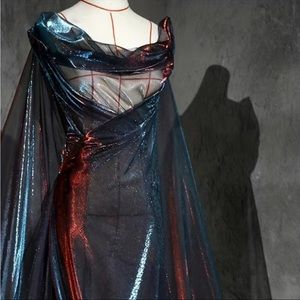 fabric | Other | Piece Gradient Twocolor Mesh Fabric Lovely Shimmering ...